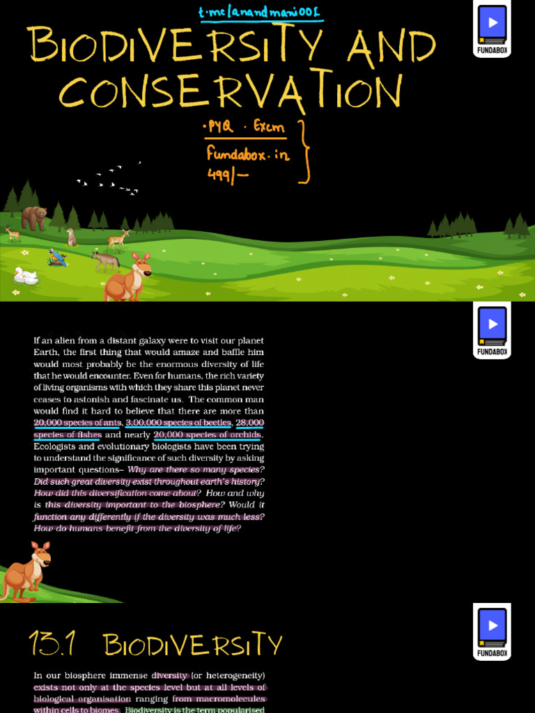 Biodiversity and Conservation | PDF | Biodiversity | Conservation Biology
