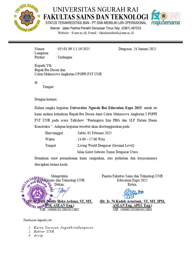 Undangan Talkshow Konstruksi | PDF