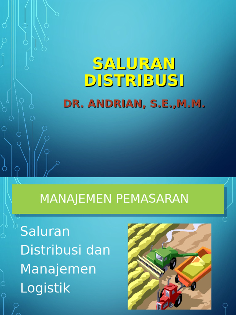 Saluran Distribusi | PDF