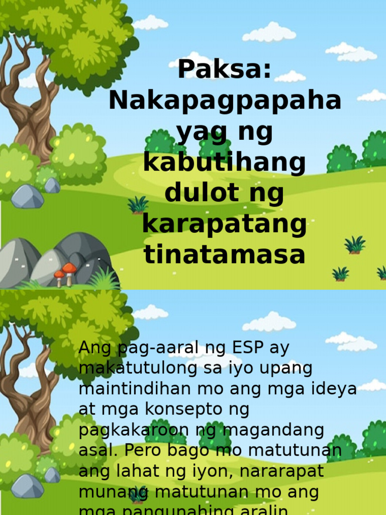Q3 - ESP - MOD 3 - #Nakapagpapahayag NG Kabutihang Dulot NG Karapatang Tinatamasa | PDF