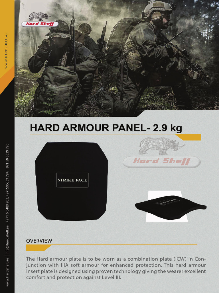 Level III 2.9kg Icw Armor Plate | PDF