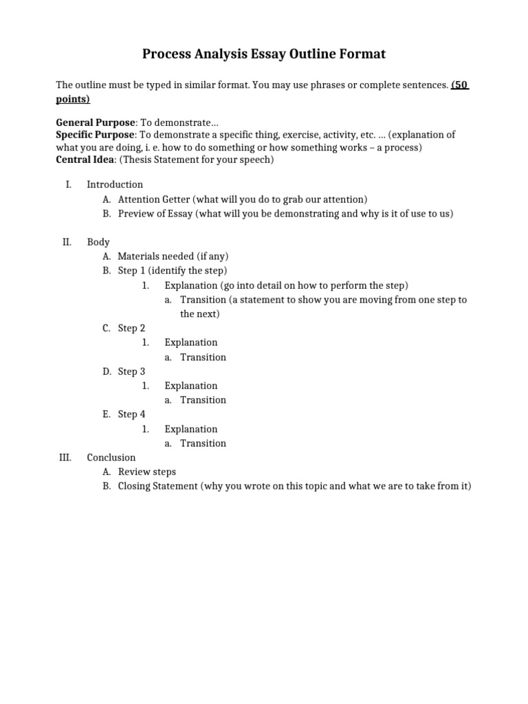Writing a Process Analysis Essay(1) | PDF