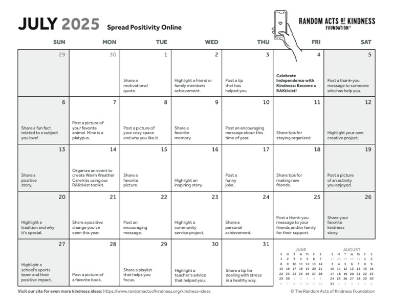 Kindness Calendar | PDF