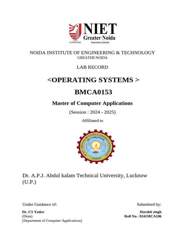 front page os lab with new logo[1] | PDF
