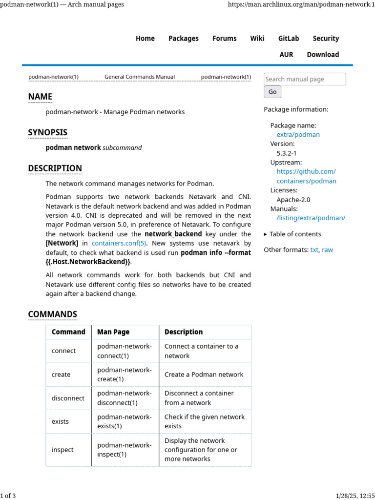 Podman Network Management Guide | PDF | Ip Address | Computer Architecture