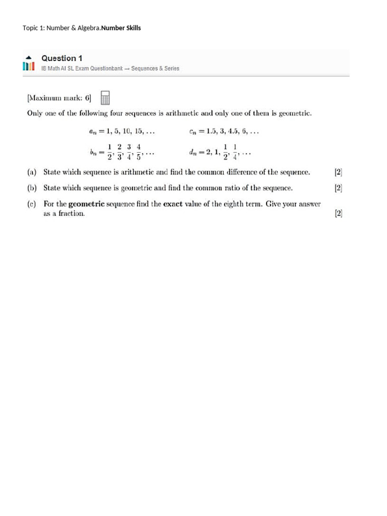 Review Sequences Series | PDF