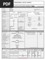 Personal Data Sheet CS Form No. 212 Revised 2017 | PDF | Justice ...