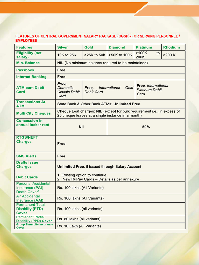 Central Government Salary Package Magazine | PDF