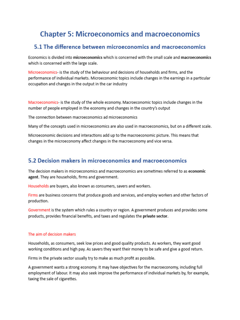 Microeconomics and Macroeconomics | PDF | Microeconomics | Macroeconomics