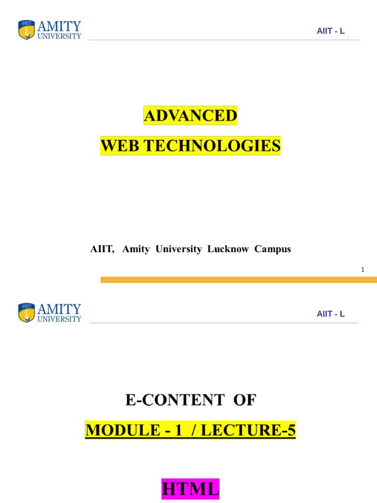 Module 1 Lecture 5 | PDF