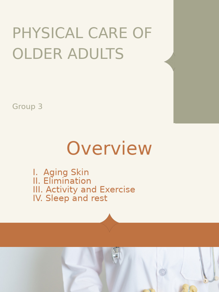 Physical Care for Aging Adults | PDF | Urinary Incontinence | Constipation