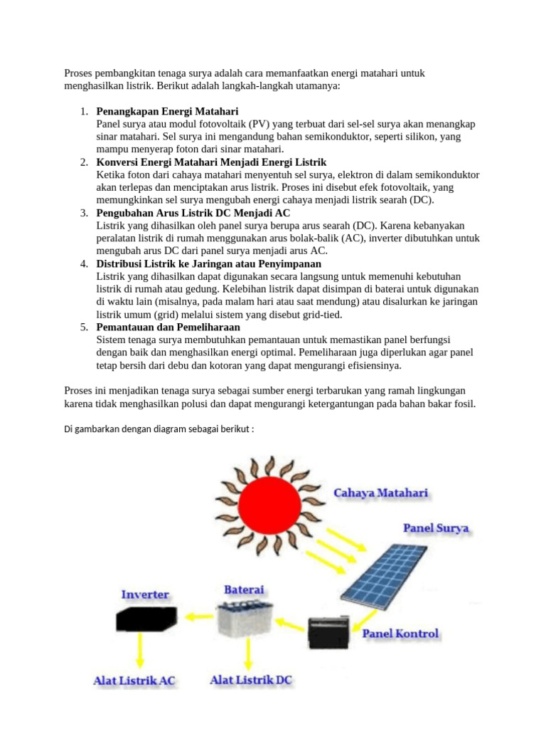 Proses PLTS & PLTA | PDF