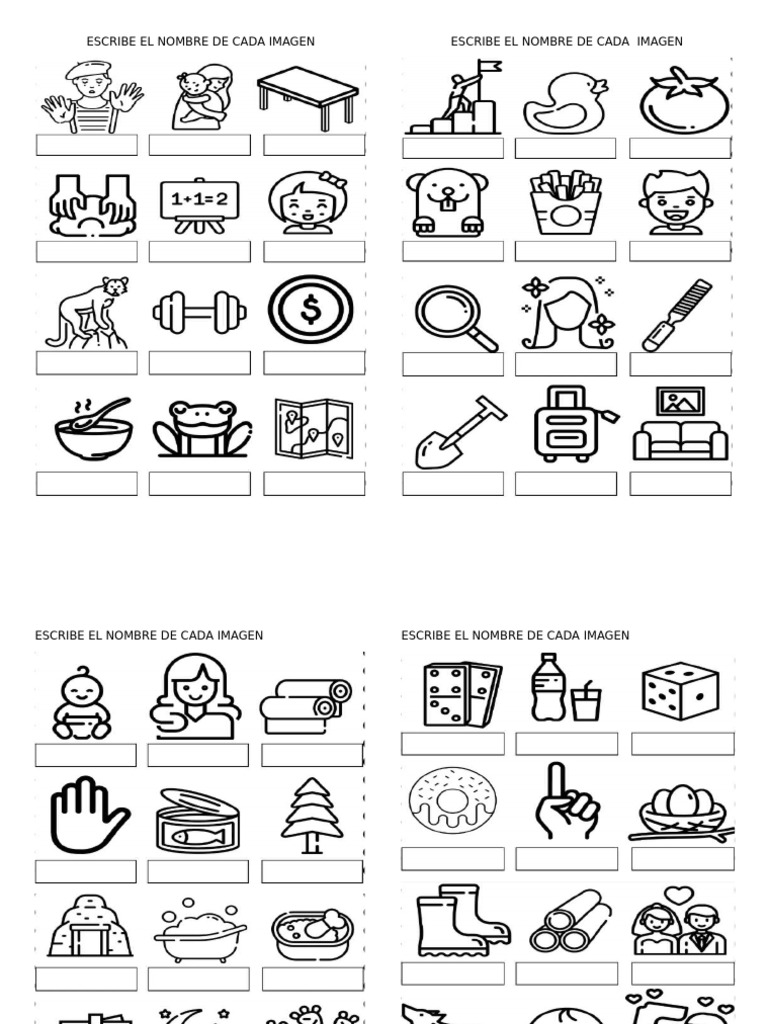 Nombra cada imagen | PDF