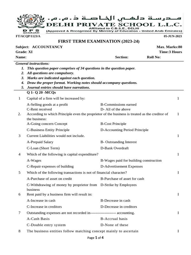 FT GR11 Acqp Set1 - 86272 | PDF | Debits And Credits | Accounting