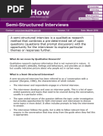 Semi-Structured Interview: A Methodological Re Ection On The ...