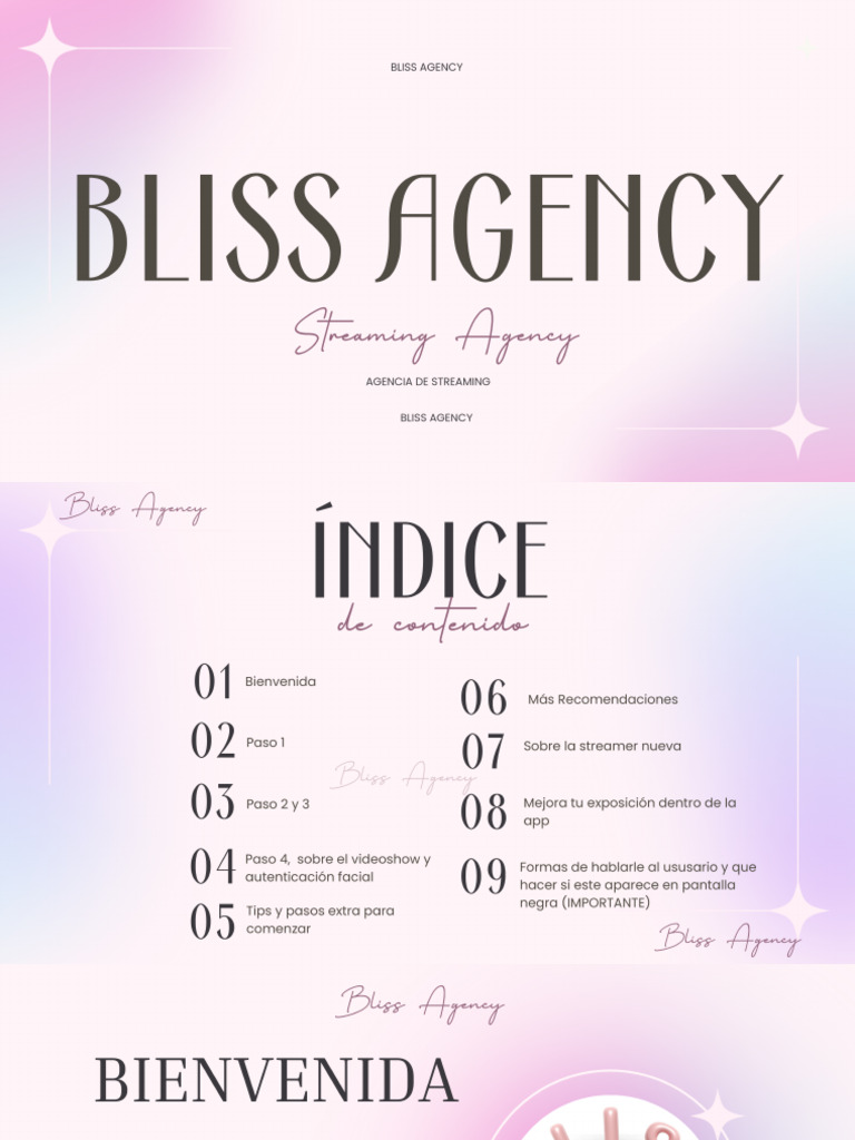 Primeros Pasos y Tips Mango Bliss Agency | PDF