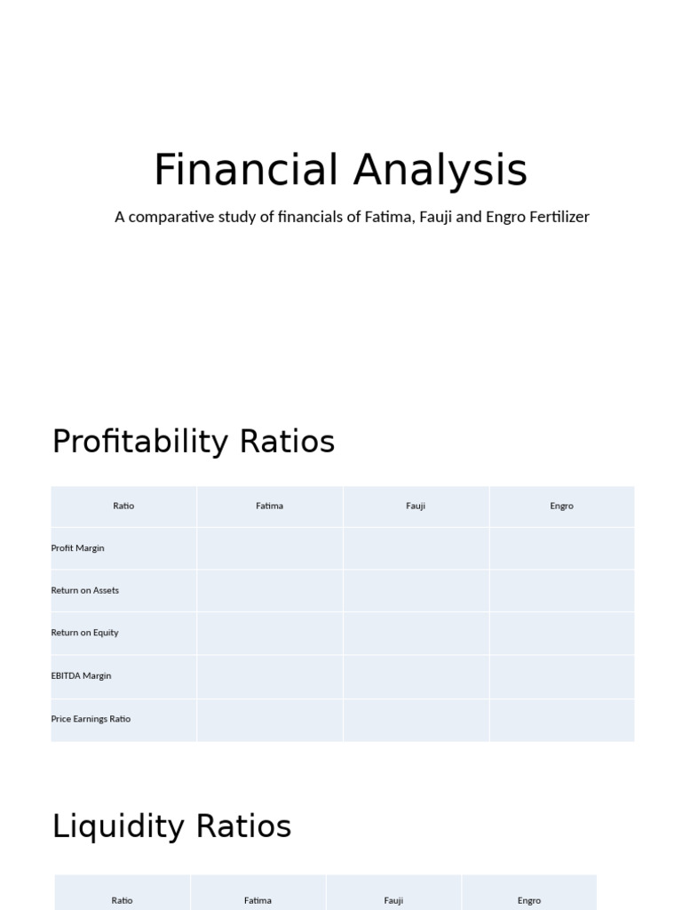 Financial Analysis | PDF