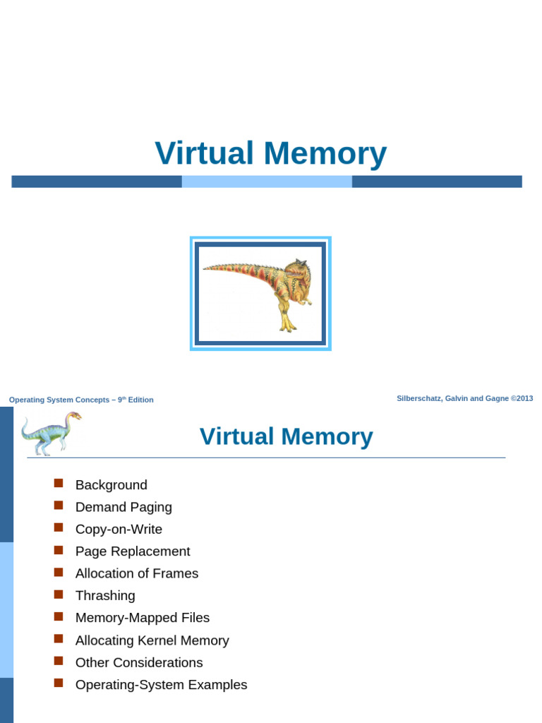 chapter-virtual memory | PDF | Operating System | Operating System Technology