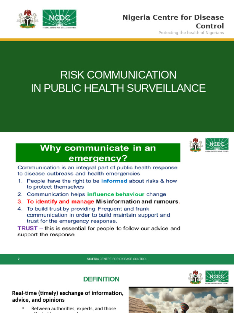 Risk Comm in Public Health Surveillance | PDF | Risk | Communication