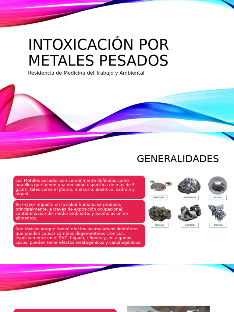 Intoxicación Por Metales Pesados | PDF | Mercurio (Elemento) | Dirigir