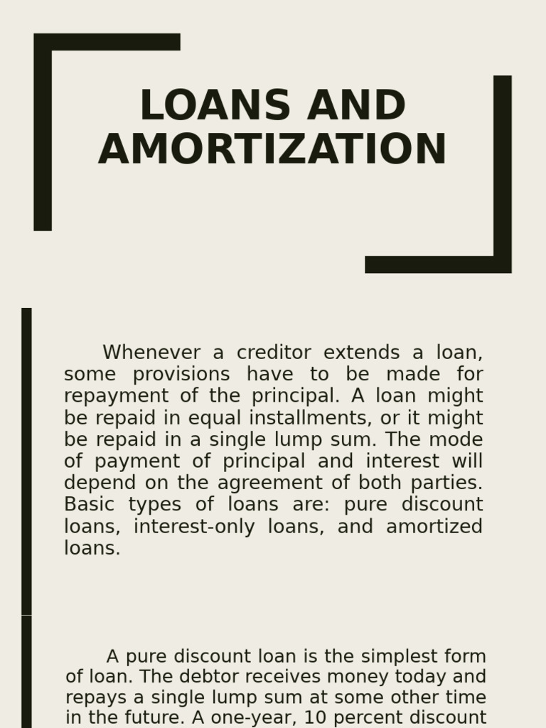 Loan Types and Amortization Guide | PDF | Loans | Debt