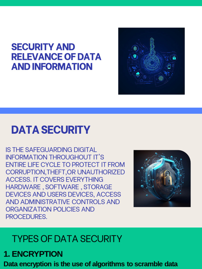 Chapter 3 - Security and relevance of data and Information | PDF | Security | Computer Security