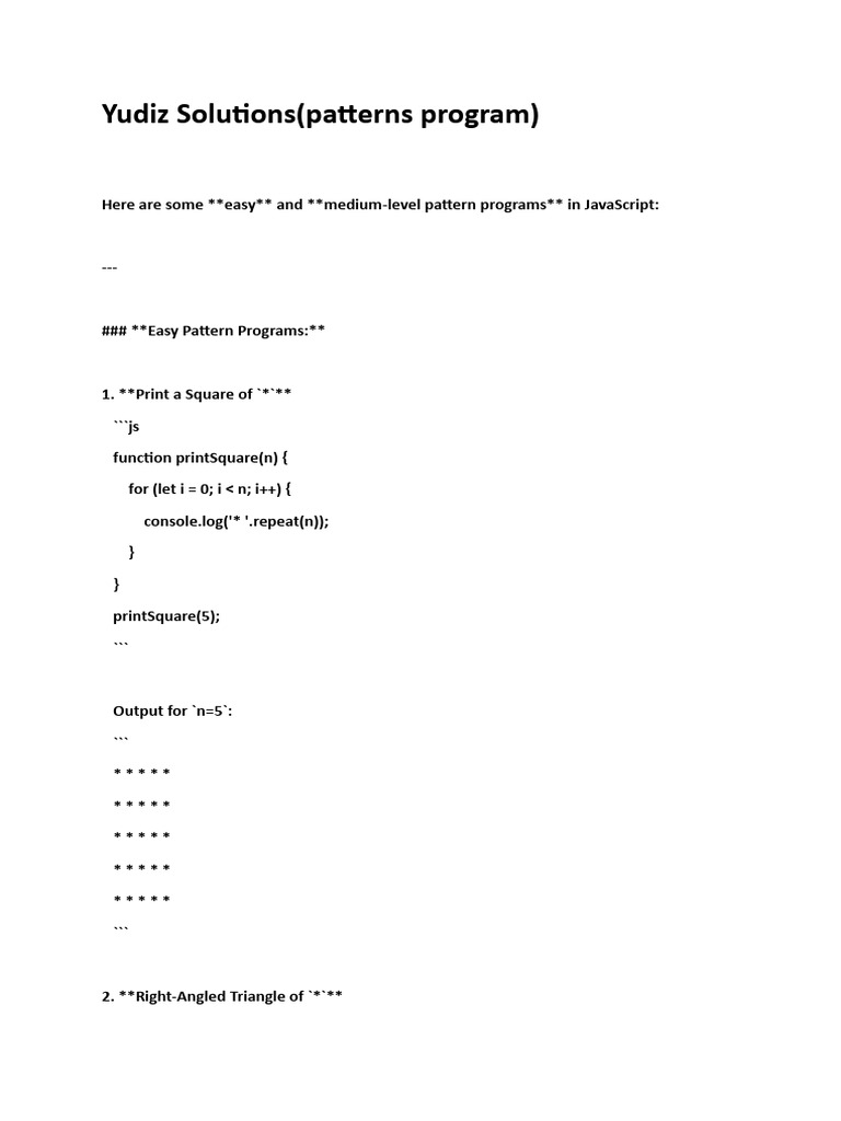 Yudiz Solutions (patterns) | PDF