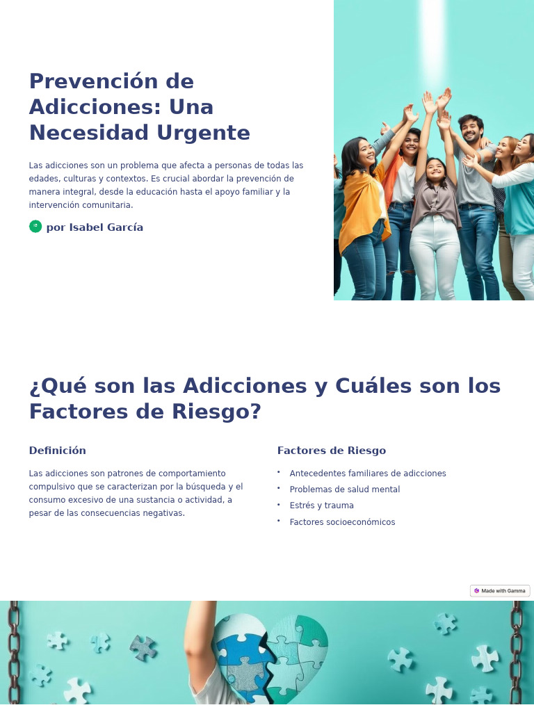 Prevención Integral de Adicciones | PDF | Salud mental | Estrés (biología)
