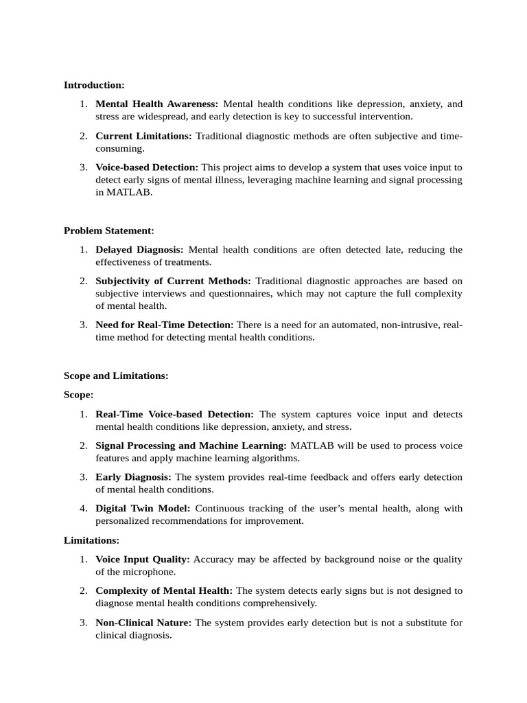 Voice-Based Dialogue System | PDF | Machine Learning | Mental Disorder