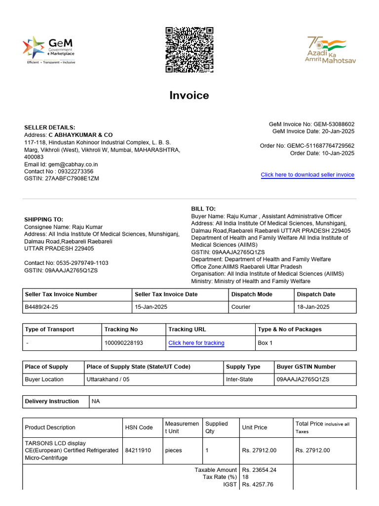 aDA5RVNoVjNoU0lEMUV4aVd4T3A4QT09 Invoice | PDF | Taxes | Government ...