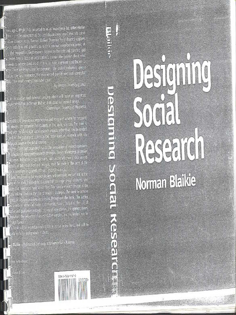 Blaikie, Norman W. H. - Priest, Jan - Designing Social Research - The ...