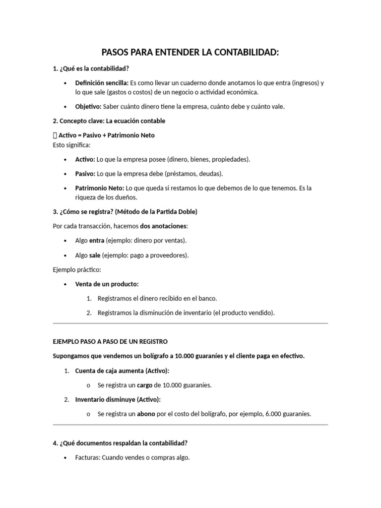 Guía Básica de Contabilidad para Principiantes | PDF