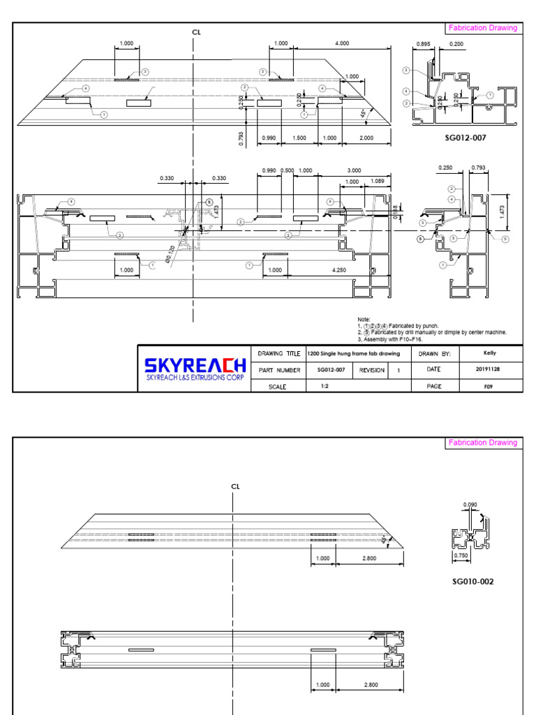 1200 Hung & Slider Fab - TH - 20230323 | PDF | Metal Fabrication ...