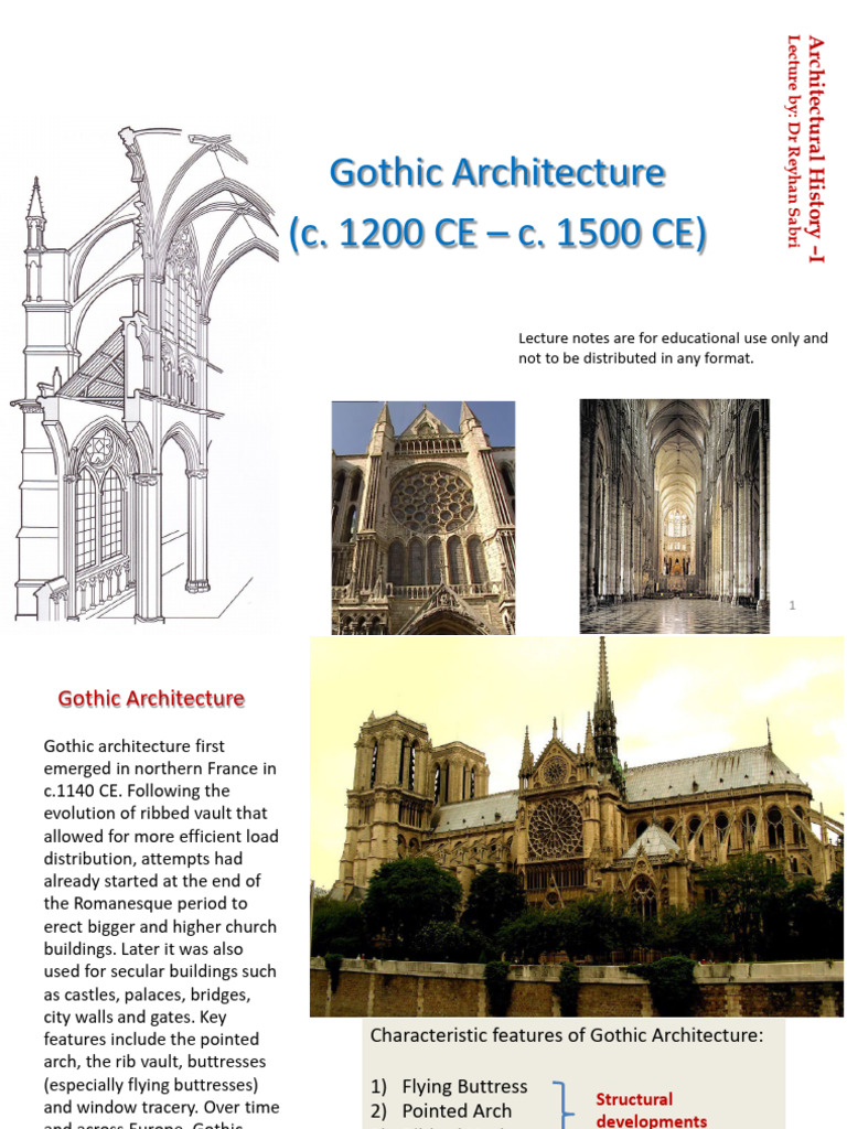 Lecture notes on GOTHIC ARCHITECTURE | PDF | Gothic Architecture ...