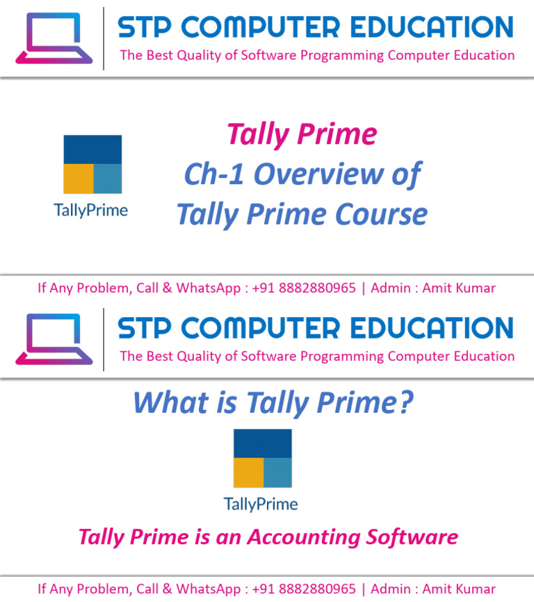 Ch-1 Overview of Tally Prime | PDF
