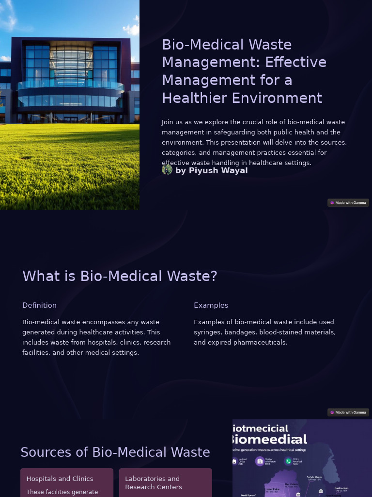 Bio Medical Waste Management Effective Management For A Healthier ...
