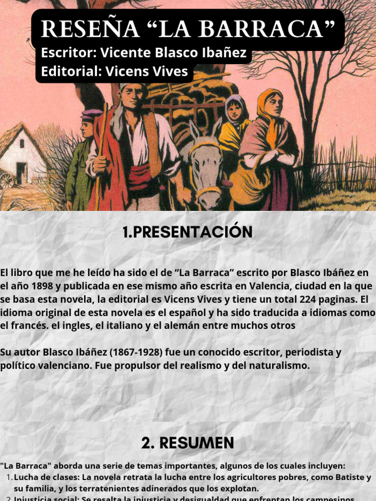 Reseña "La Barraca" | PDF | Novelas