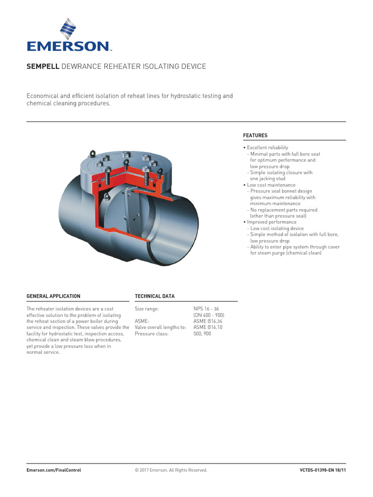 Efficient Reheat Line Isolation Device | PDF | Pipe (Fluid Conveyance ...