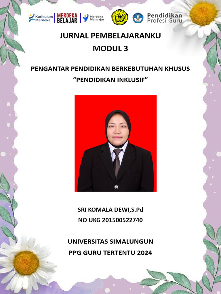 Jurnal Pembelajaranku Pendidksn Inklusif Sri Komala Dewi Modul 3 | PDF