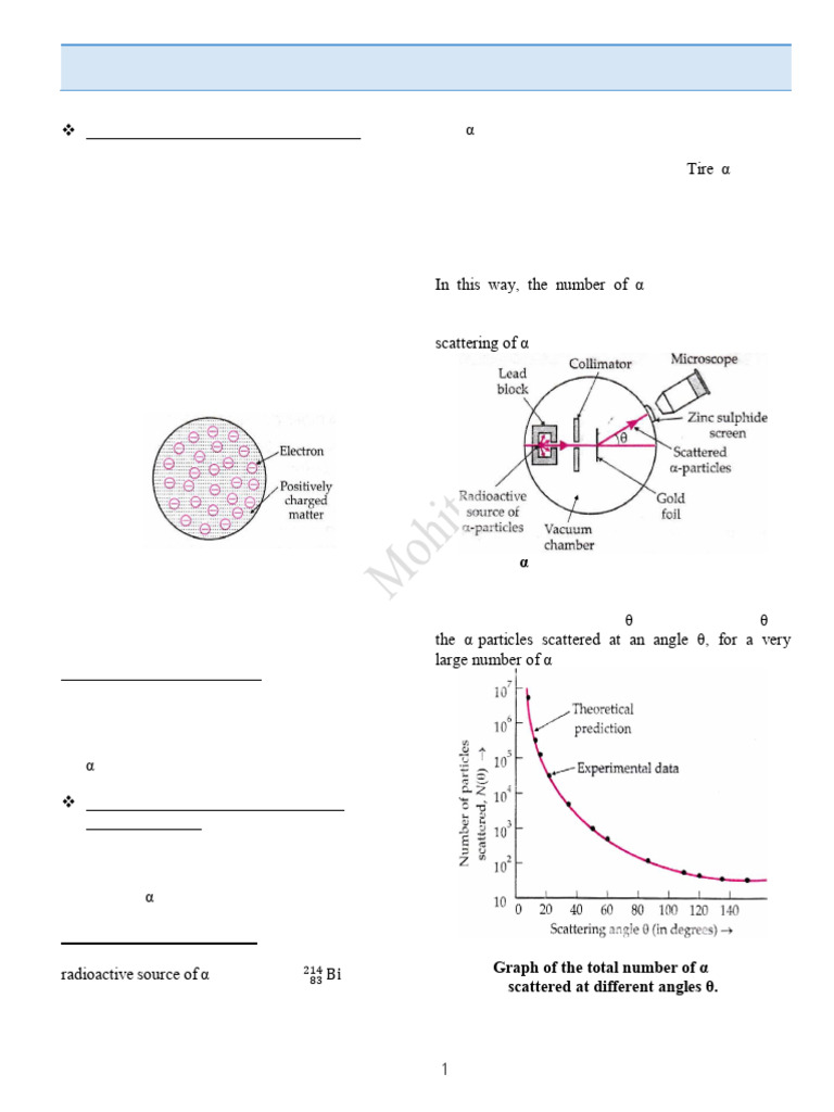 Physics XII Chapter 12 Notes | PDF | Electron | Atoms