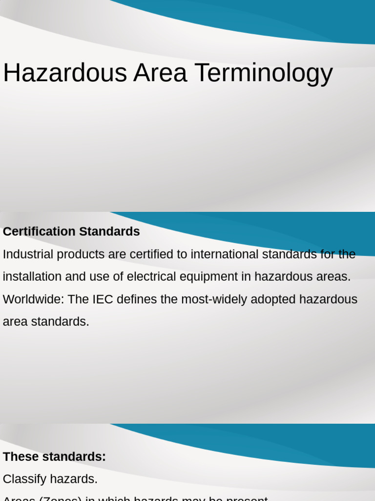 Area Classification & EEX Equipment | PDF | Combustion