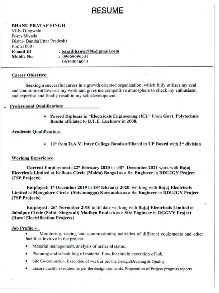 Bhanu Resume | PDF