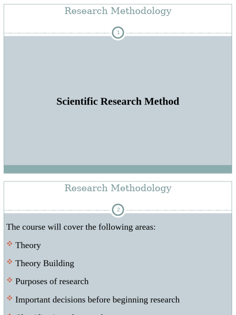 Block 3 Scientific Research Method | PDF | Methodology | Scientific Method