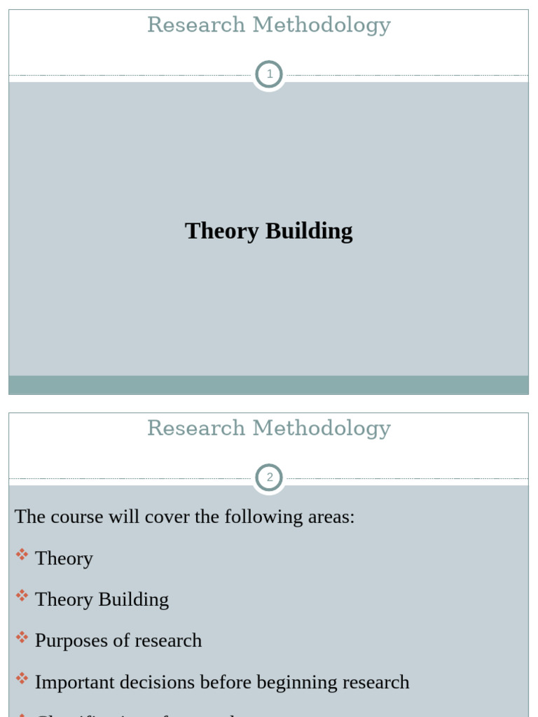 Block 2 Theory Building | PDF | Theory | Scientific Method