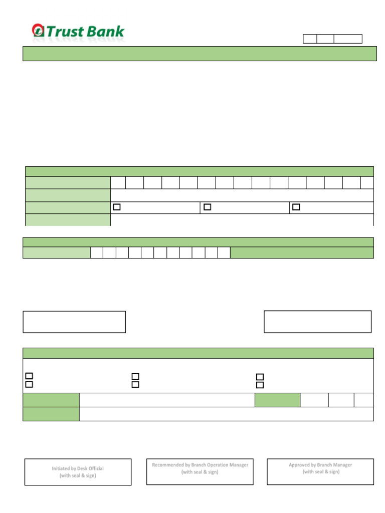 Dormant Account Reactivation Form | PDF