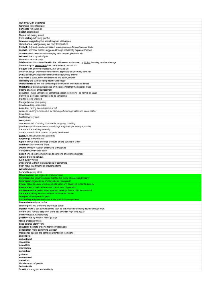 Weary Spine: A Spelling Bee Challenge | PDF
