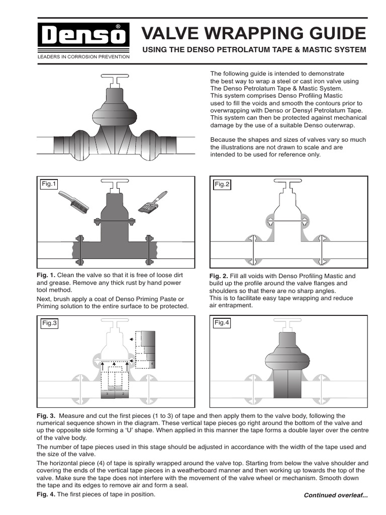 Valve Wrapping with Denso Tape Guide | PDF | Valve | Industrial Processes