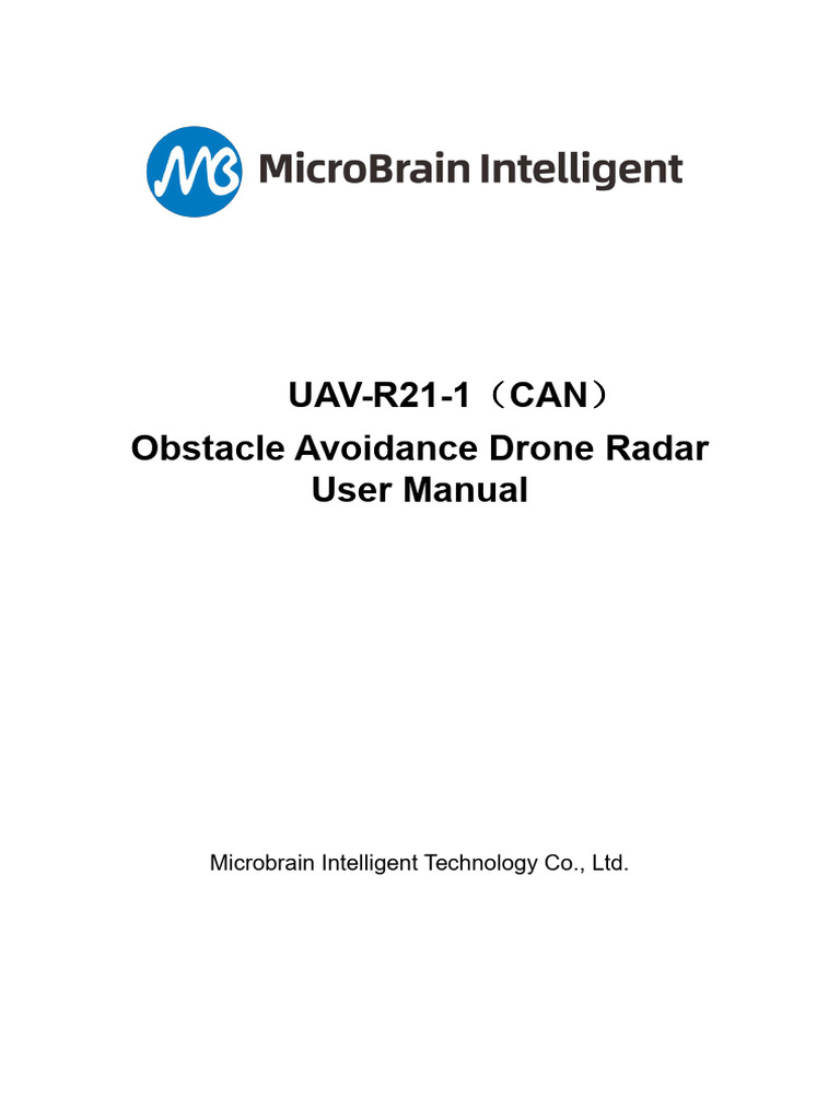 UAV-R21-1 (CAN User Manual | PDF | Radar | Radio Technology
