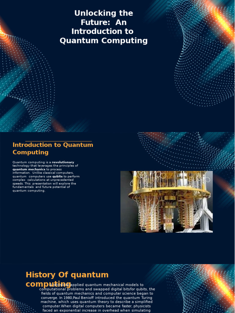 Slidesgo Unlocking The Future An Introduction To Quantum Computing 20240926130125eE1P | PDF ...