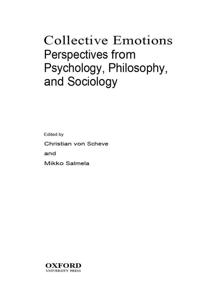 Collective Emotions | PDF | Emotions | Cognition
